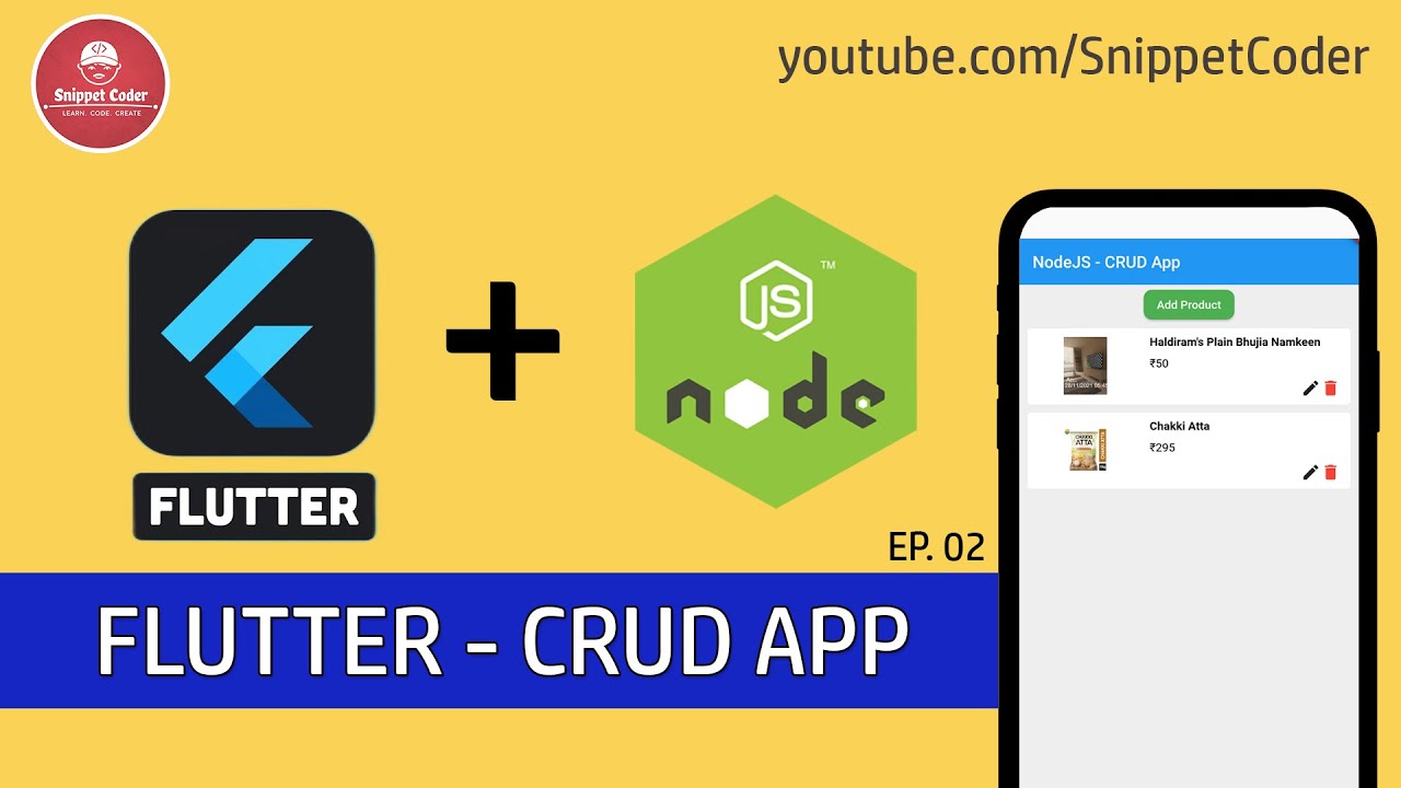 Flutter CRUD Using NodeJS API - EP 02