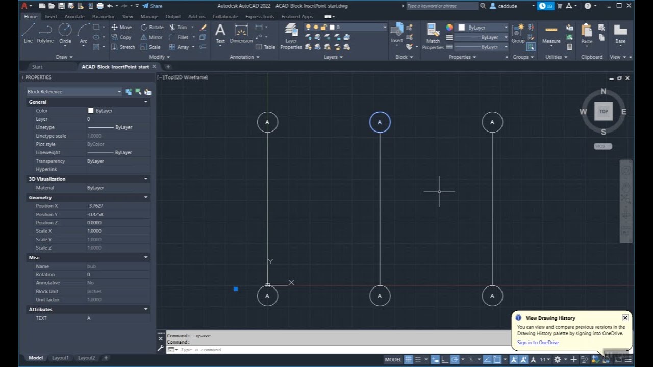AutoCAD Fix Wrong Block Insert Point