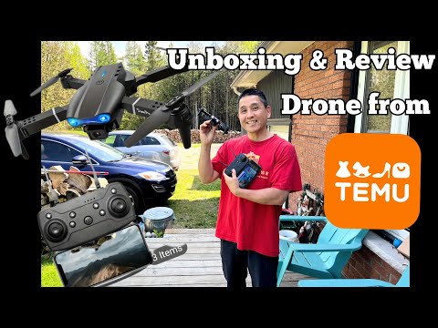 TEMU E99 Drone Dual Camera Unboxing & Review