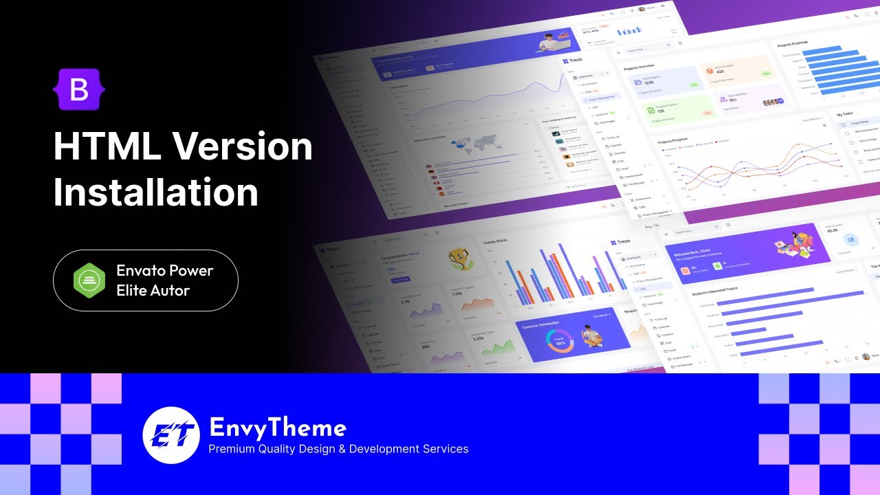 Trezo Admin Dashboard - HTML Version Installation Video
