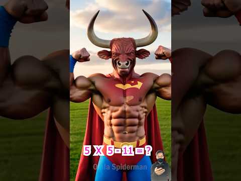 Zombie Spider-Man, Bull Superman, Joker: Who is the most muscular? #spiderman #superman #joker #bull