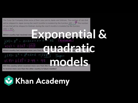 Comparing exponential and quadratic models Video Lecture - Engineering ...