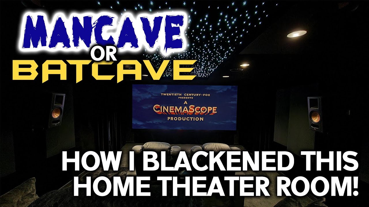 Create the ultimate Batcave Home Theater using Triple Black Velvet [DIY BUILD]