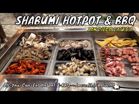 Shabumi - All-You-Can-Eat Hotpot & BBQ - San Diego CA USA | Food Tours