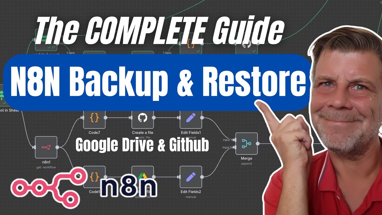 How to backup & restore N8N workflows (Github and Google Drive)