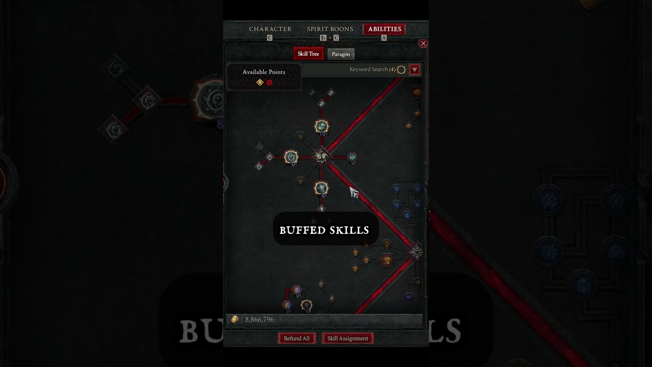 Diablo 4 Quick Tip for Gear Stats in the Skill Tree