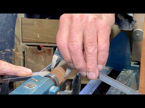 Richard Raffan making a handle for a tanged scraper