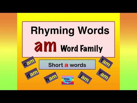 #Phonics Rhyming Words for Kids || am Words || Blending Phonics || Reading and Writing Skills -5 ||