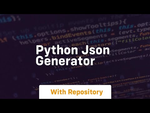 python json generator