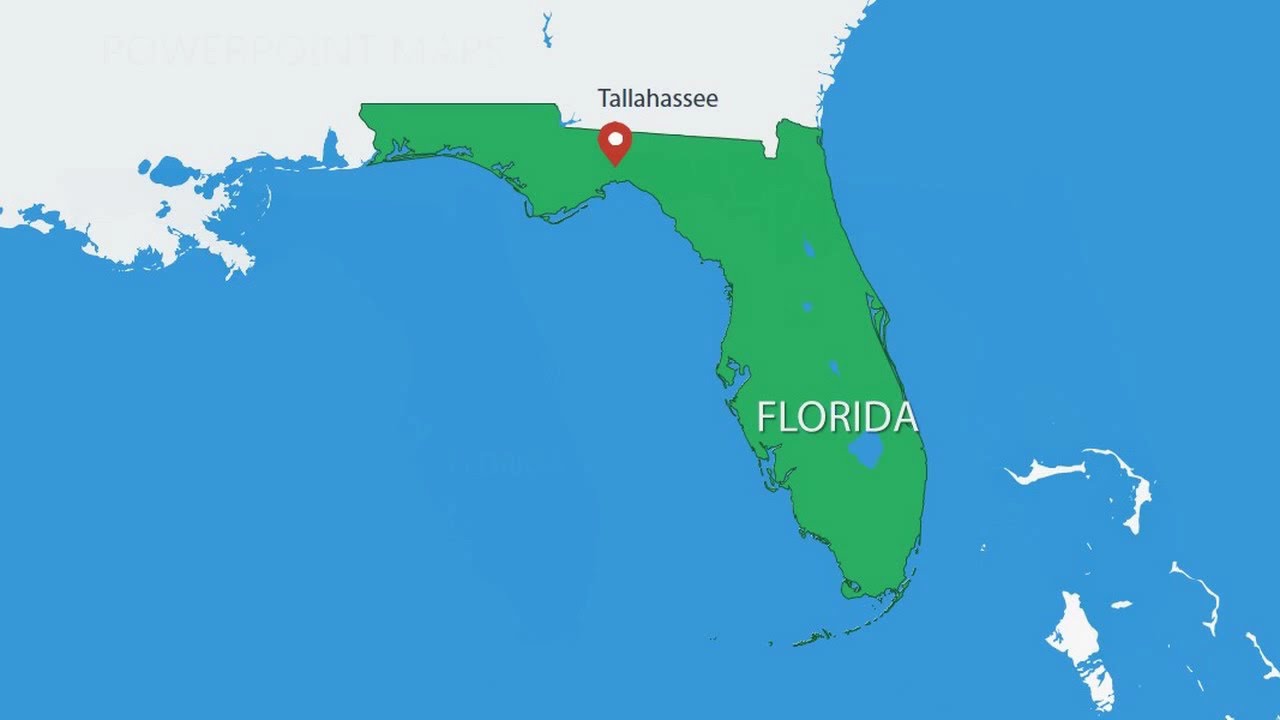 USA map: PowerPoint maps of Florida State