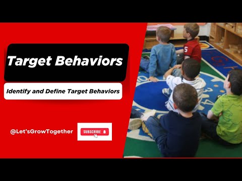 Lesson 8 Identify and Define Target Behaviors