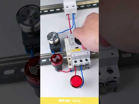 How to Connect a Motor Protective Circuit Breaker with Indicator Light and Buzzer.