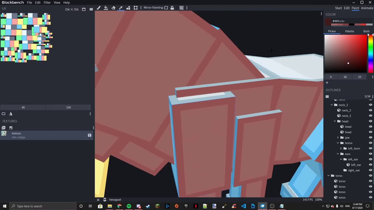 Block Bench Tutorial: Texturing Pt- 2/? (Ep.3)