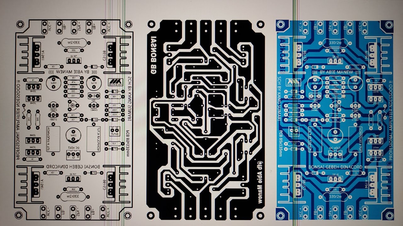 Powerful Driver Circuit Layout PDF for D. i. y use