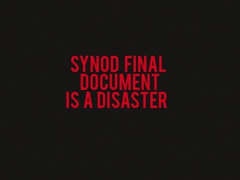 Video: Synod Final Document Is A Disaster – RETURN TO TRADITION