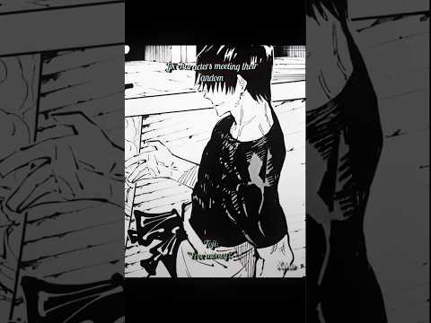 Jjk characters meet their fandom #viral #anime #jjk #music #phonk #shorts #geto