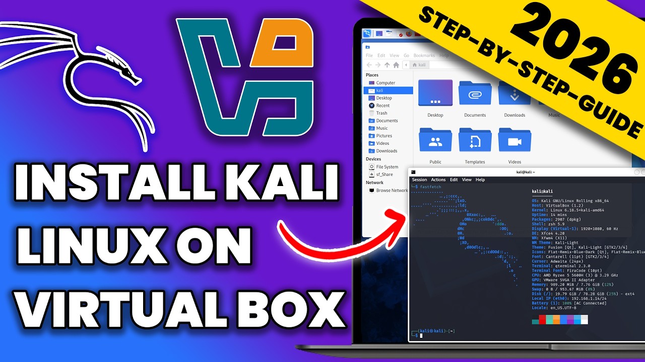 How to Install Kali Linux on VirtualBox (2026) | Complete Step-by-Step Guide