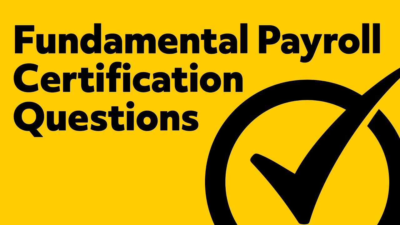 Fundamental Payroll Certification Study Guide Questions