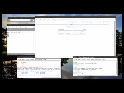 2.2 Basic statistics with proc means in SAS (linux)