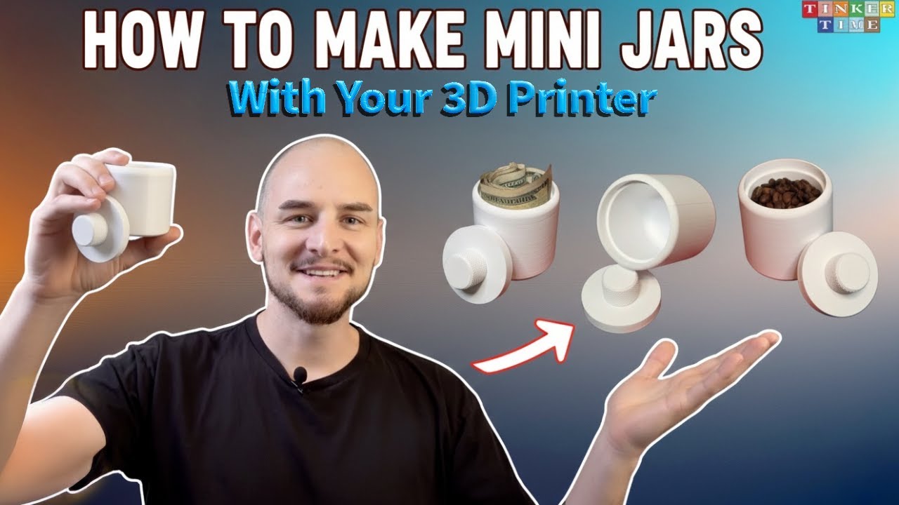 Make This Amazing 3D Printed Mini Jar in Tinkercad RIGHT NOW!