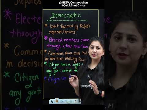 Meaning Of Democracy Civics-Class 9 | What is Democracy | #shorts #civics #neev