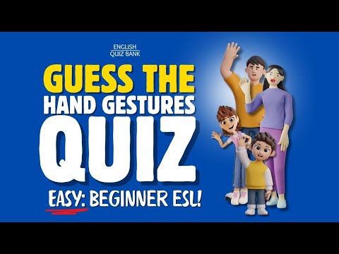 Easy Vocabulary Quiz | Hand Gesture Meaning in English #eslvocabulary #familyfriendly