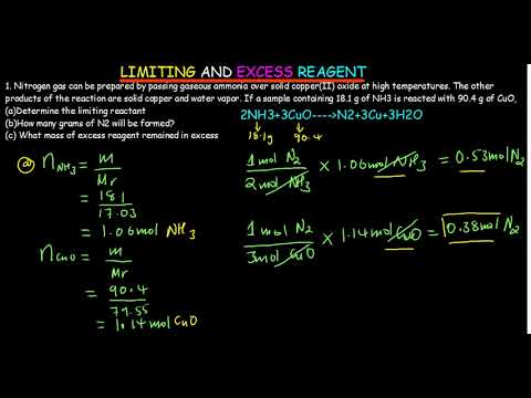 LIMITING AND EXCESS REAGENT