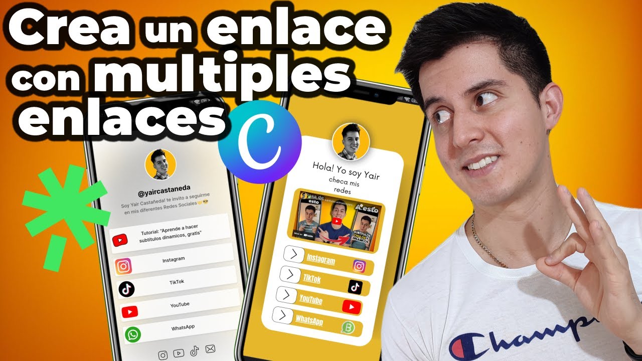 🔥Cómo hacer un linktree para Instagram TikTok y Youtube | 💻Tutorial con Linktree y Canva 👈😎