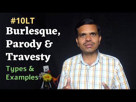 #10LT Burlesque, Parody & Travesty | What is Burlesque? Parody | Travesty | #Literature Simply