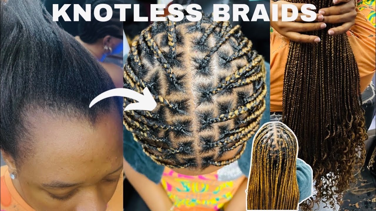 DETAILED KNOTLESS BRAID TUTORIAL| What I Got for  12k($28)| The Whole Process.