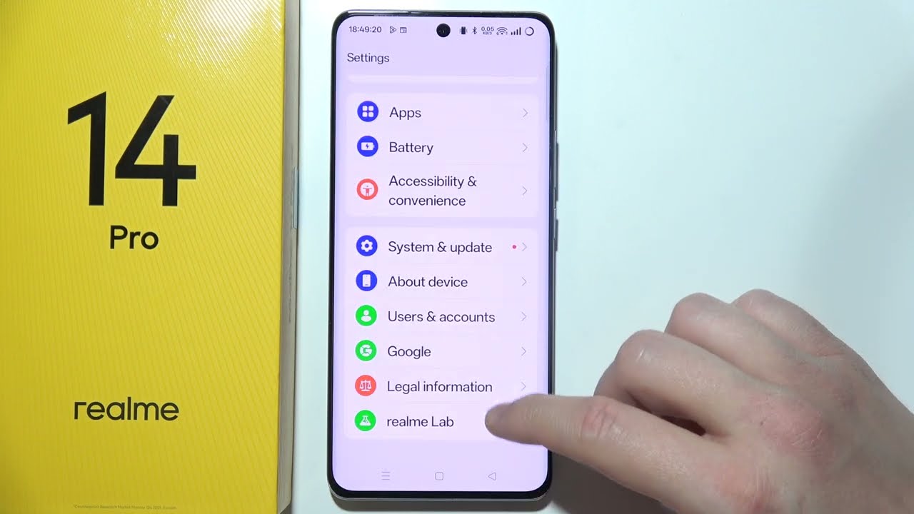 Realme 14 Pro: How to Enable Developer Options