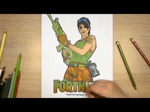 Fortnite coloring page 🎮 for gamers Battle Royale