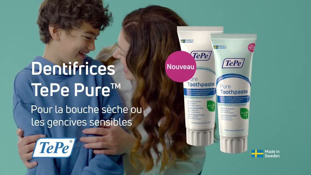 TePe Pure Toothpaste for sensitive gums and dry mouth