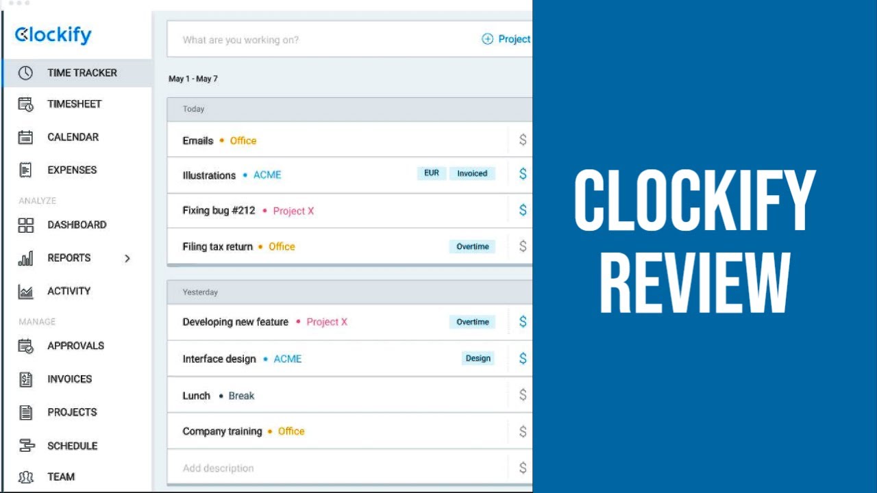 Clockify Review: How a Time Management Coach Uses Time Tracking🕒 | Captain Time