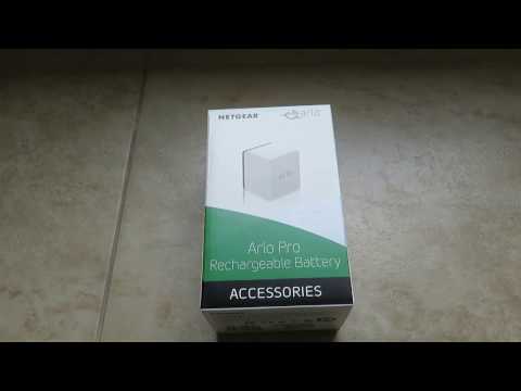 Arlo Pro Rechargeable Battery Unboxing VMA4400