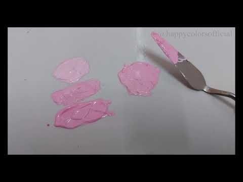 Acrylic Paint Mixing - Pastel Pink Color | Happy Colors