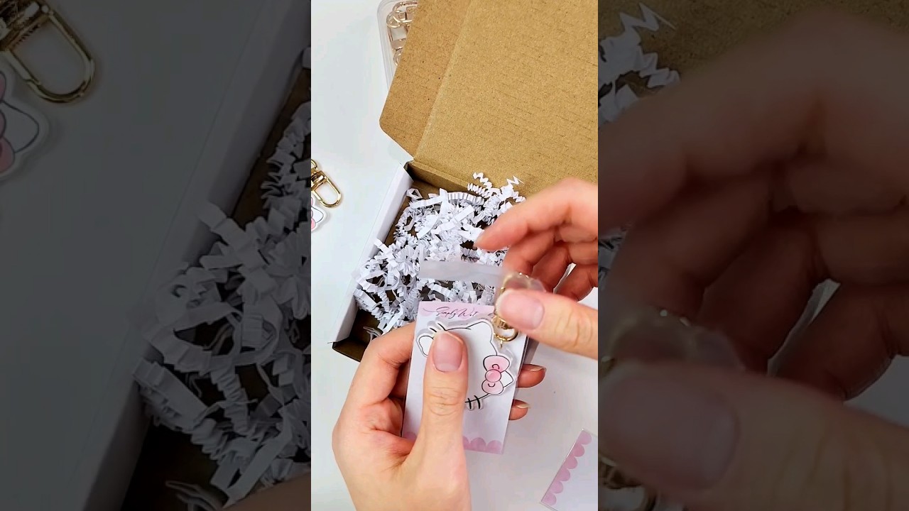 packing keychains! 💕 #workwithme #smallbusinessowner #packingorders