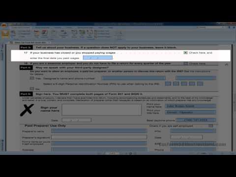 Tax Form 941 - Line 17 Video
