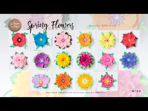 SVG PROJECT SPRING FLOWERS Assembly tutorial | LPP | N22