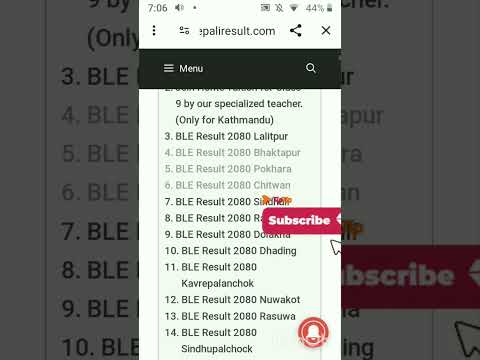 How to check BLE result 2080.BLE result 2080.#ble #nepal # #education #study #exam #shorts #result