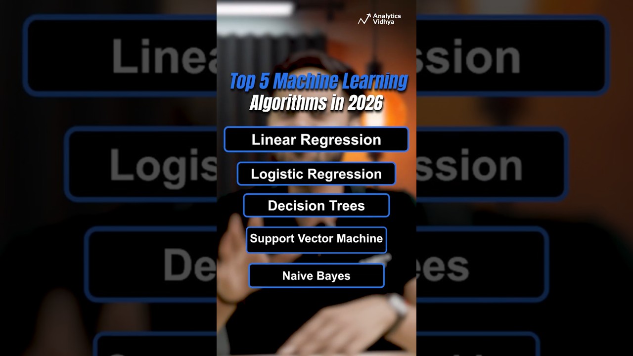 5 Machine Learning Algorithms You Must Know 🤖