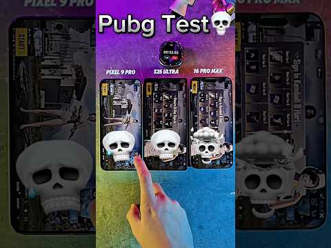 Pixel 9 pro vs Samsung s25 ultra vs iPhone 16 pro max Pubg test