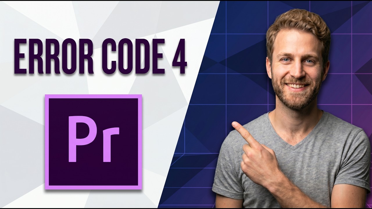Premiere Pro Error Code 4 (Easy Fix Guide)