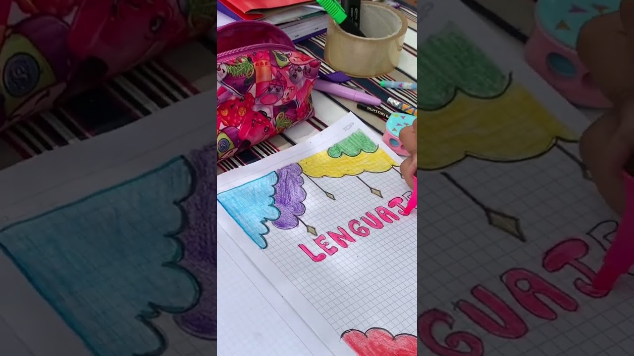 👉🏼Nuevo video ya disponible con idea de #caratulas de lenguaje #aprendeencasa #alumnos #shorts