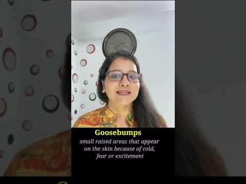 Meaning of Goosebumps | Advanced English Vocabulary | Learn with Preeti Bedi | #shorts