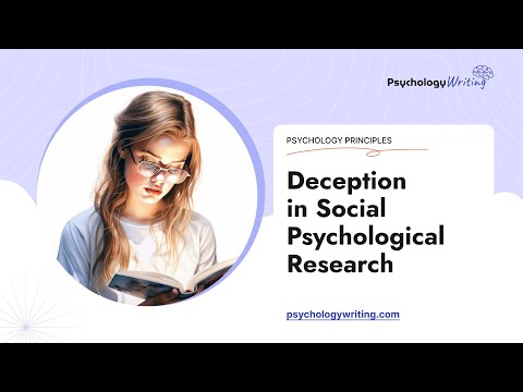 Deception in Social Psychological Research - Essay Example