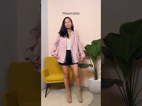 building a maximalist outfit using minimalist pieces! #shorts #lovebonito