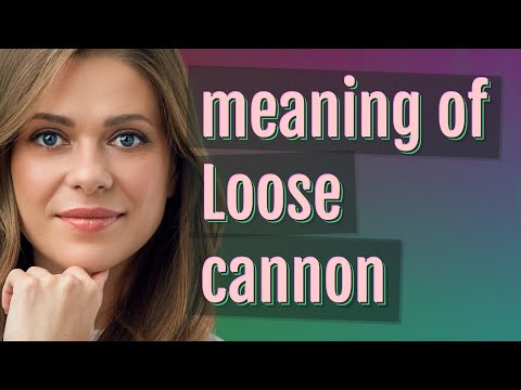 Loose cannon | meaning of Loose cannon