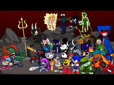 FNF Madness - But Everyone Sings It 🎤 (Different Characters Sing It)VS Tricky