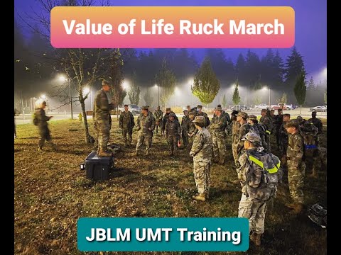 Value of Life Ruck March | U.S.Army Chaplain | Niphon Sukuan | JBLM | 1 October 2020